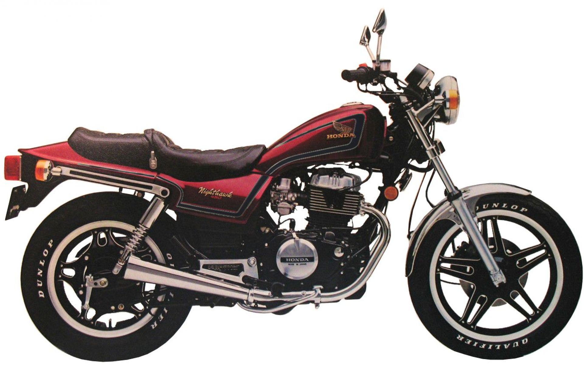 Honda CB 450 NIGHTHAWK 1982 BORDOWA - - NAKLEJKI NA MOTOCYKLE Honda CB ...