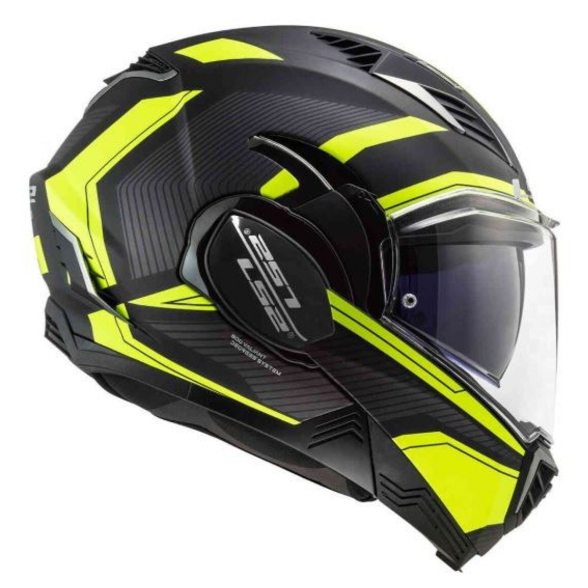 KASK LS2 FF900 VALIANT II REVO MATT BLACK YELLOW rozm. XL - LS2 - KASKI ...